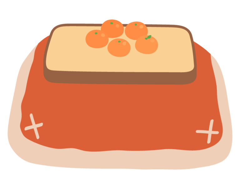 こたつとみかんのイラスト | 無料のフリー素材 イラストエイト
