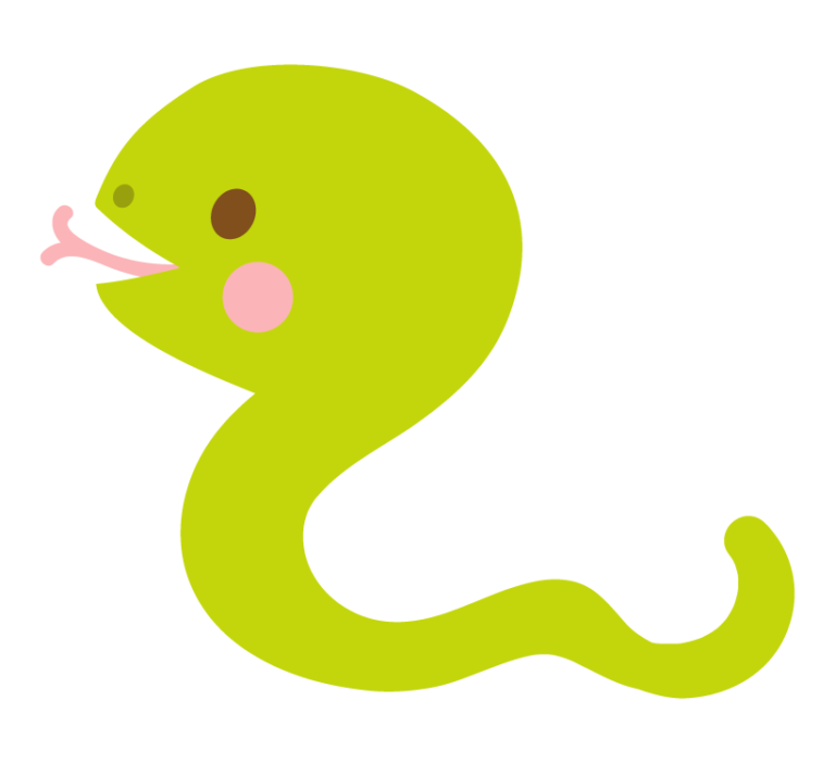 かわいいヘビのイラスト | 無料のフリー素材 イラストエイト