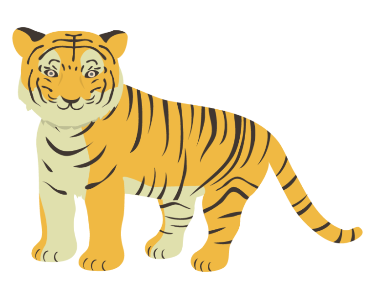 動物・虎のイラスト | 無料のフリー素材 イラストエイト