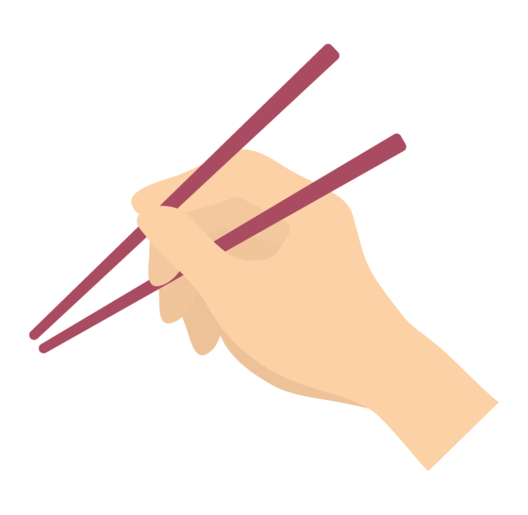 お箸を持つ手のイラスト | 無料のフリー素材 イラストエイト