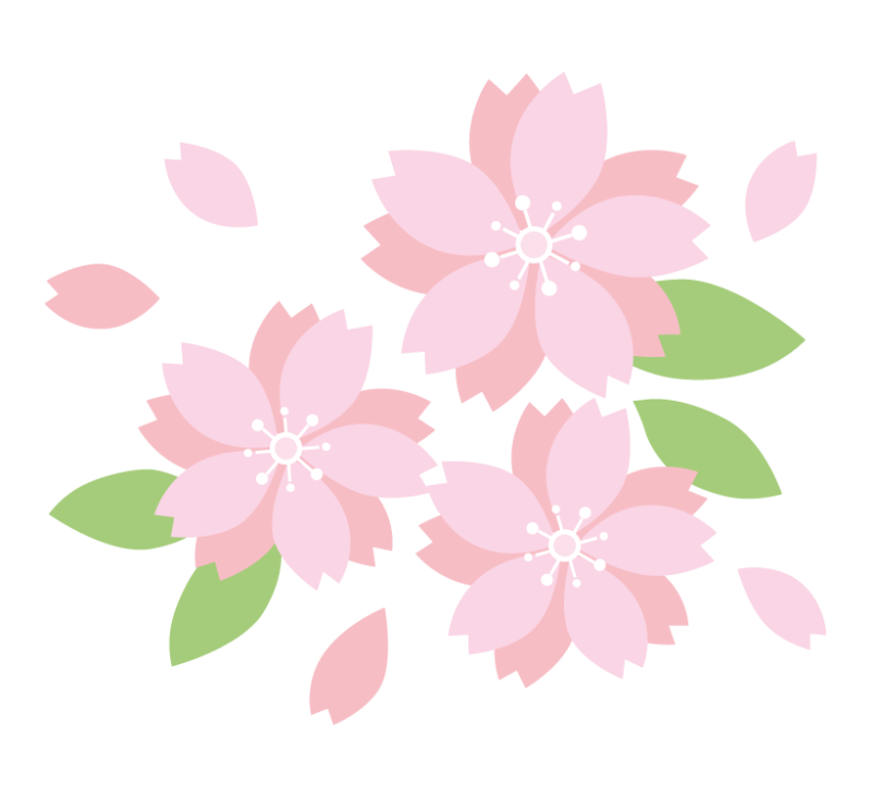 桜の花びらのイラスト02 無料のフリー素材 イラストエイト