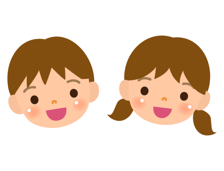 笑顔のこども達のイラスト | 無料のフリー素材 イラストエイト