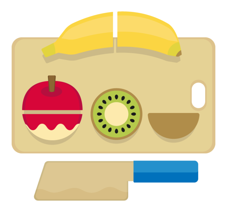 フルーツのおままごとセットのイラスト | 無料のフリー素材 イラストエイト