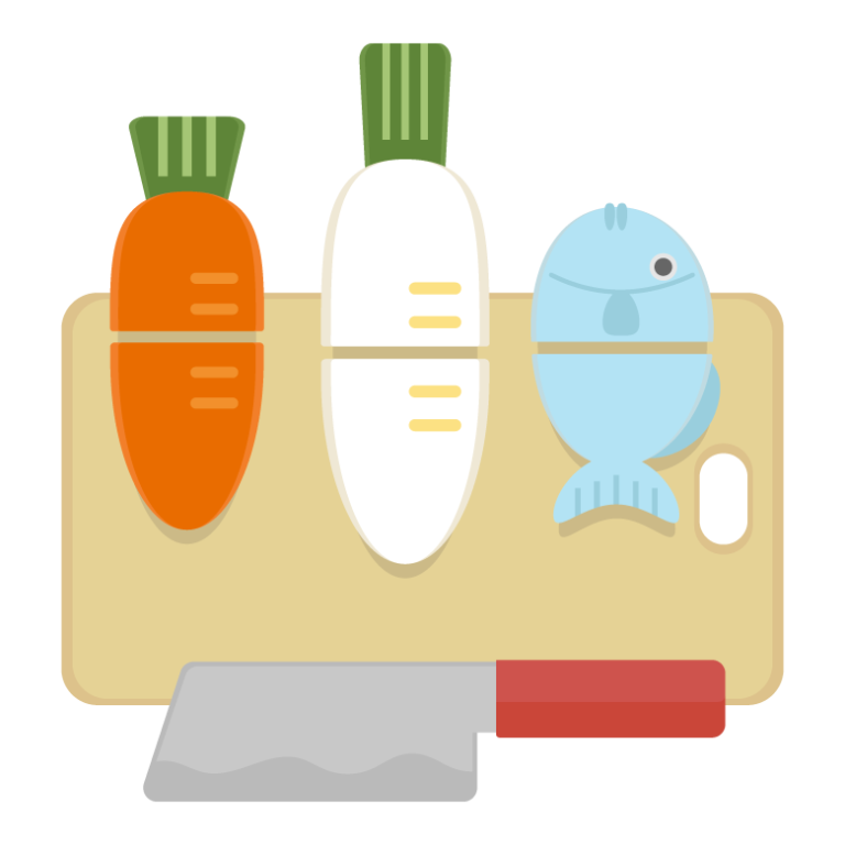 フルーツのおままごとセットのイラスト | 無料のフリー素材 イラストエイト