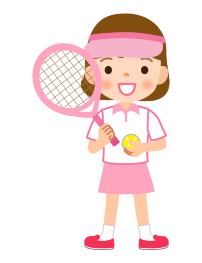 テニス／女の子のイラスト | 無料のフリー素材 イラストエイト