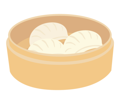 蒸し餃子／ギョーザのイラスト | 無料のフリー素材 イラストエイト