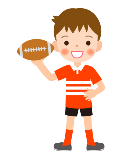 子どものラグビー／男の子のイラスト 無料のフリー素材 イラストエイト