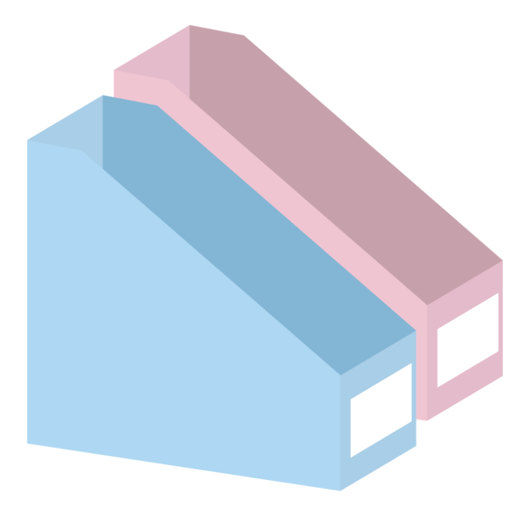 ファイルボックス（カットタイプ）のイラスト | 無料のフリー素材 イラストエイト