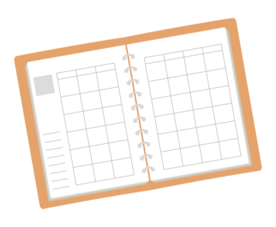 スケジュール帳のイラスト | 無料のフリー素材 イラストエイト