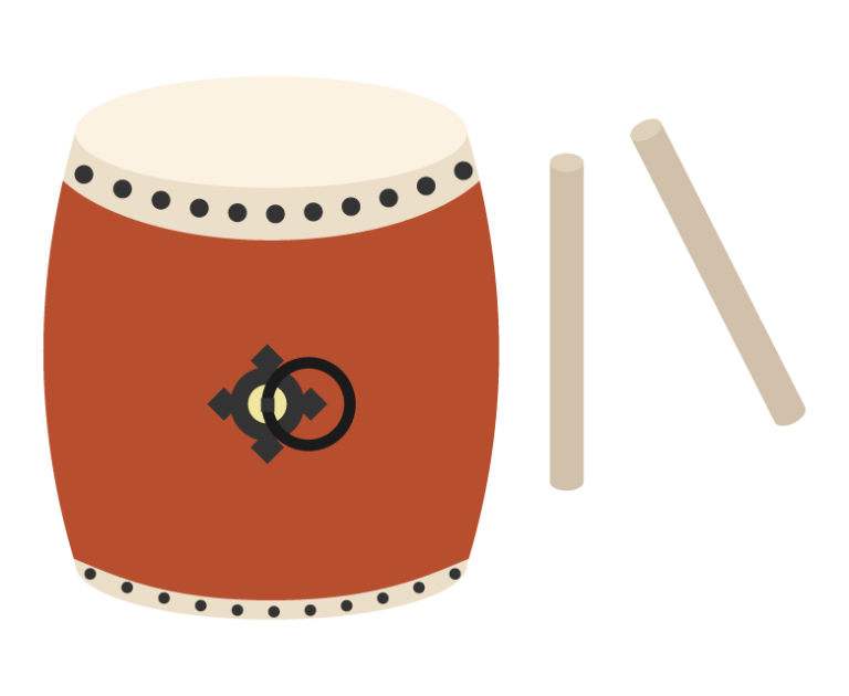 和太鼓のイラスト | 無料のフリー素材 イラストエイト